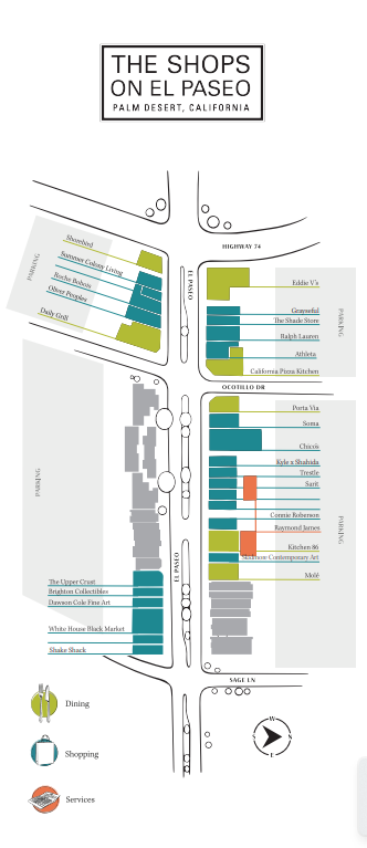 Map | Shops on El Paseo