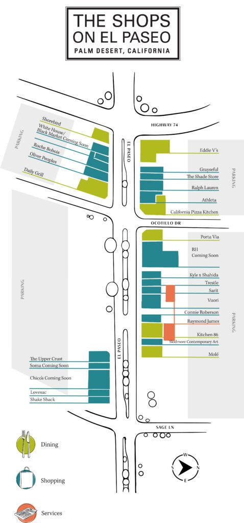 Map | Shops on El Paseo